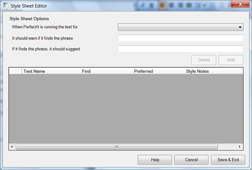 Building a PerfectIt Style Sheet | Intelligent Editing