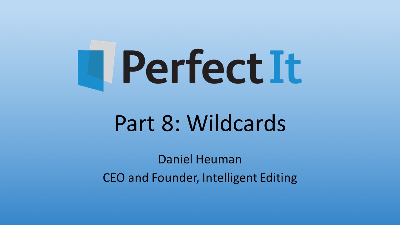 Building A Style Sheet In Microsoft Word For Wildcards PerfectIt 